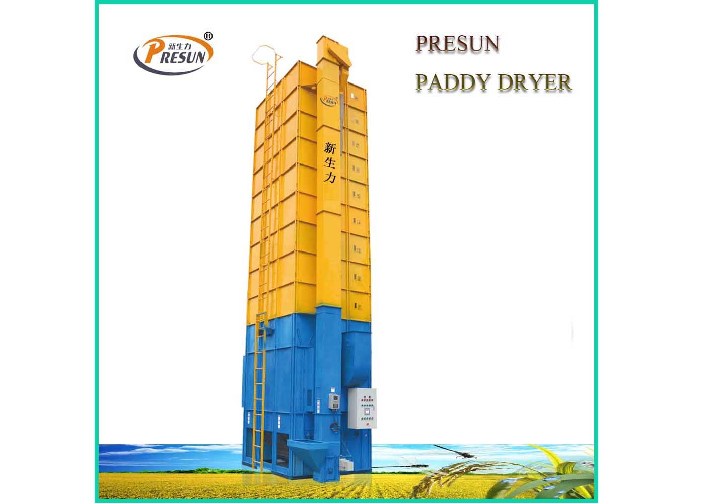 Tipe Batch Beredar Mesin Pengering Padi Gandum Pertanian Pengeringan ...
